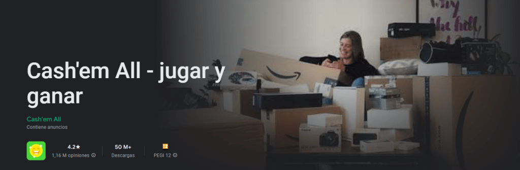 Cash'em all: app que te paga por jugar ⏩ ⚡2025
